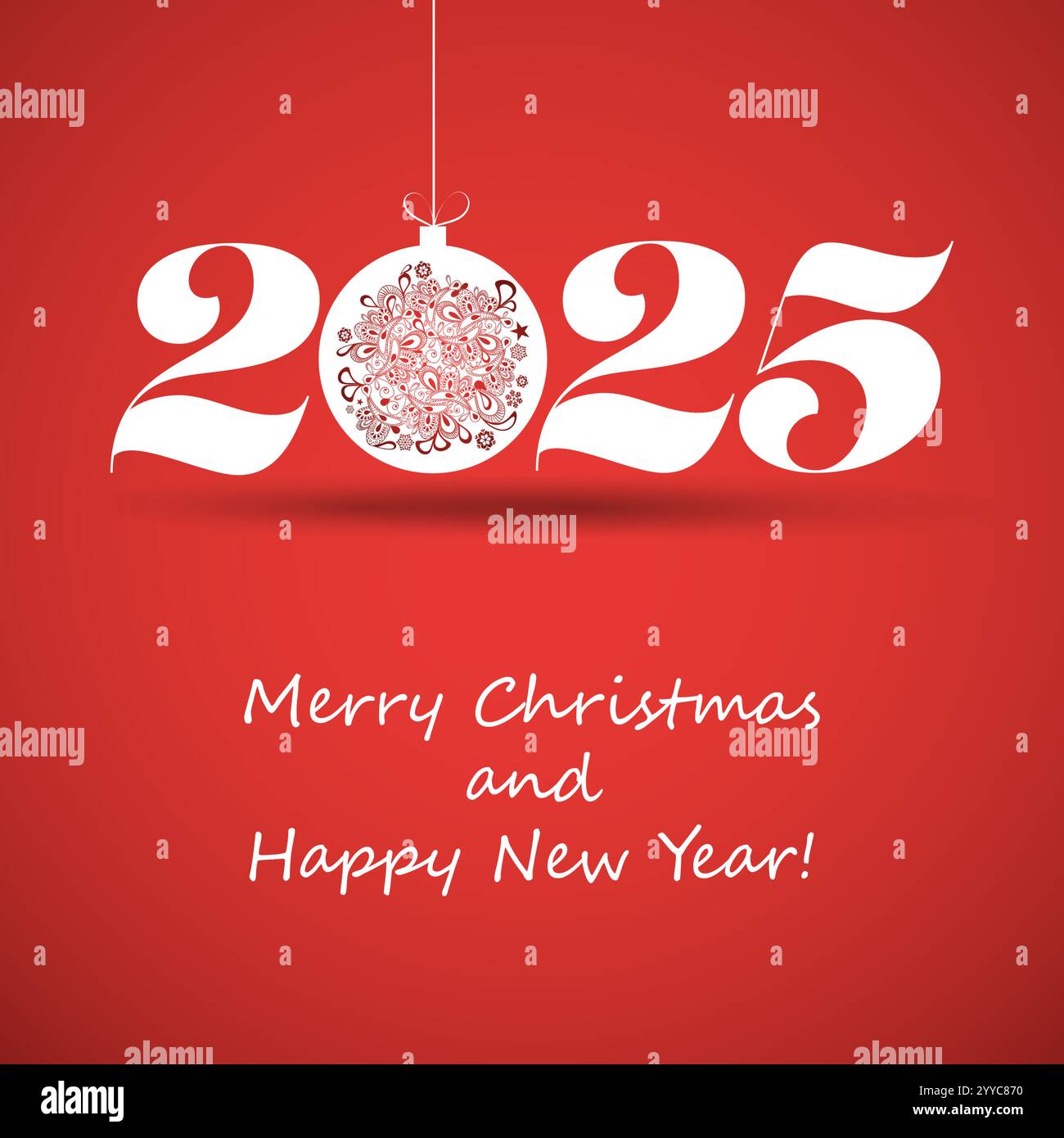 Best Wishes, Merry Christmas and Happy New Year Greeting Card, Creative ...