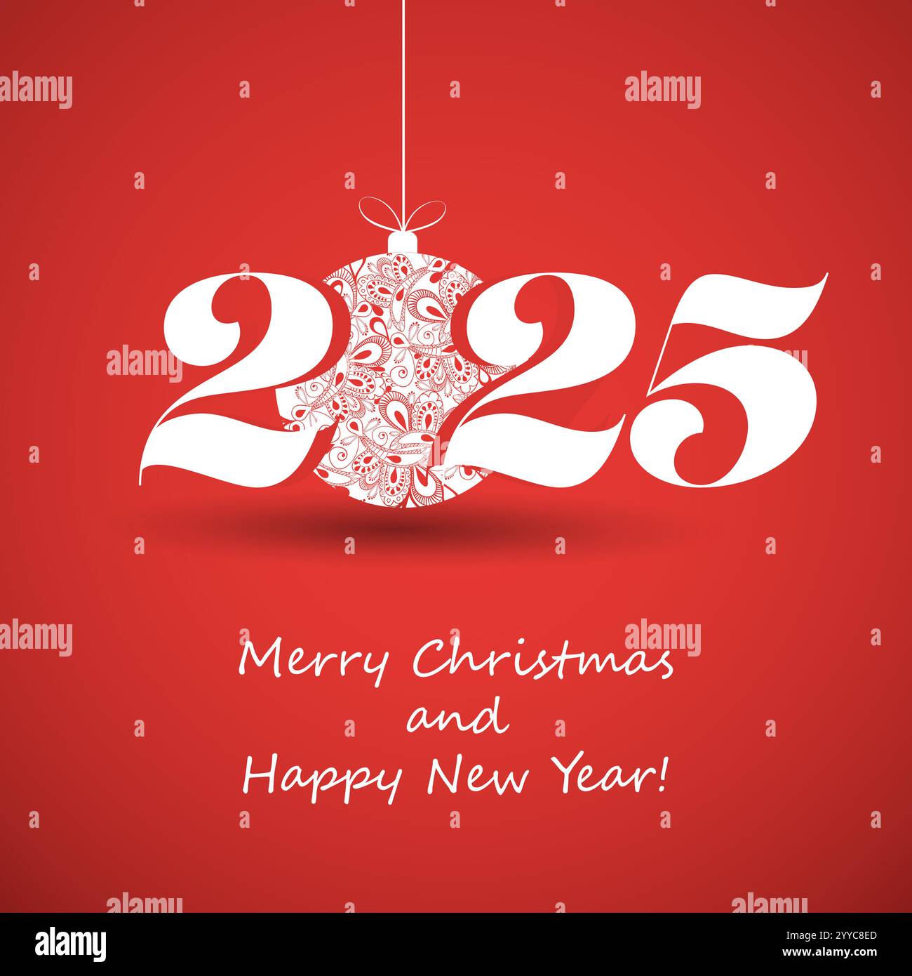 Best Wishes, Merry Christmas and Happy New Year Greeting Card, Creative ...
