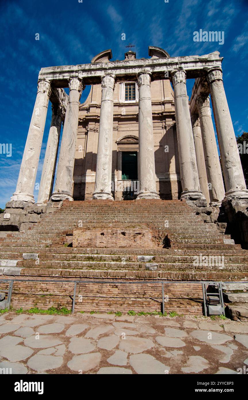 The Temple of Antoninus and Faustina is an ancient Roman temple in Rome ...