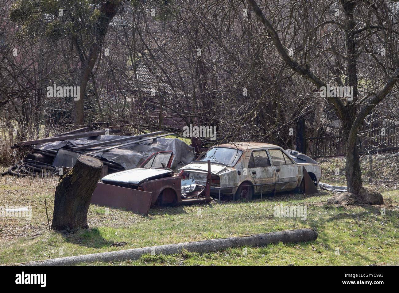 Skoda scrap yard store