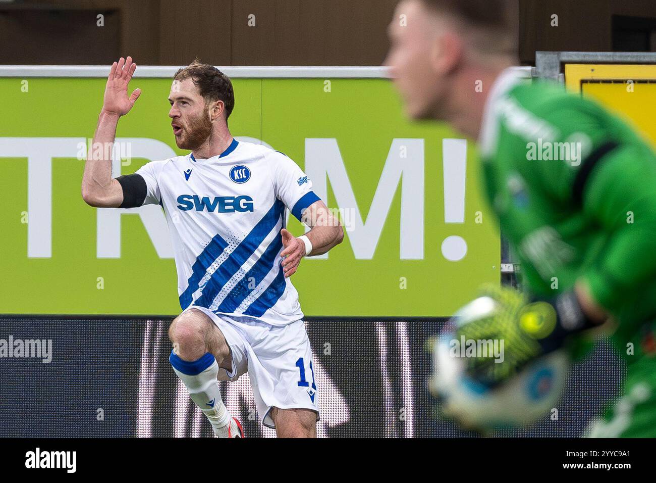 Paderborn, Germany. 21st Dec, 2024. Soccer, Bundesliga 2, SC Paderborn ...