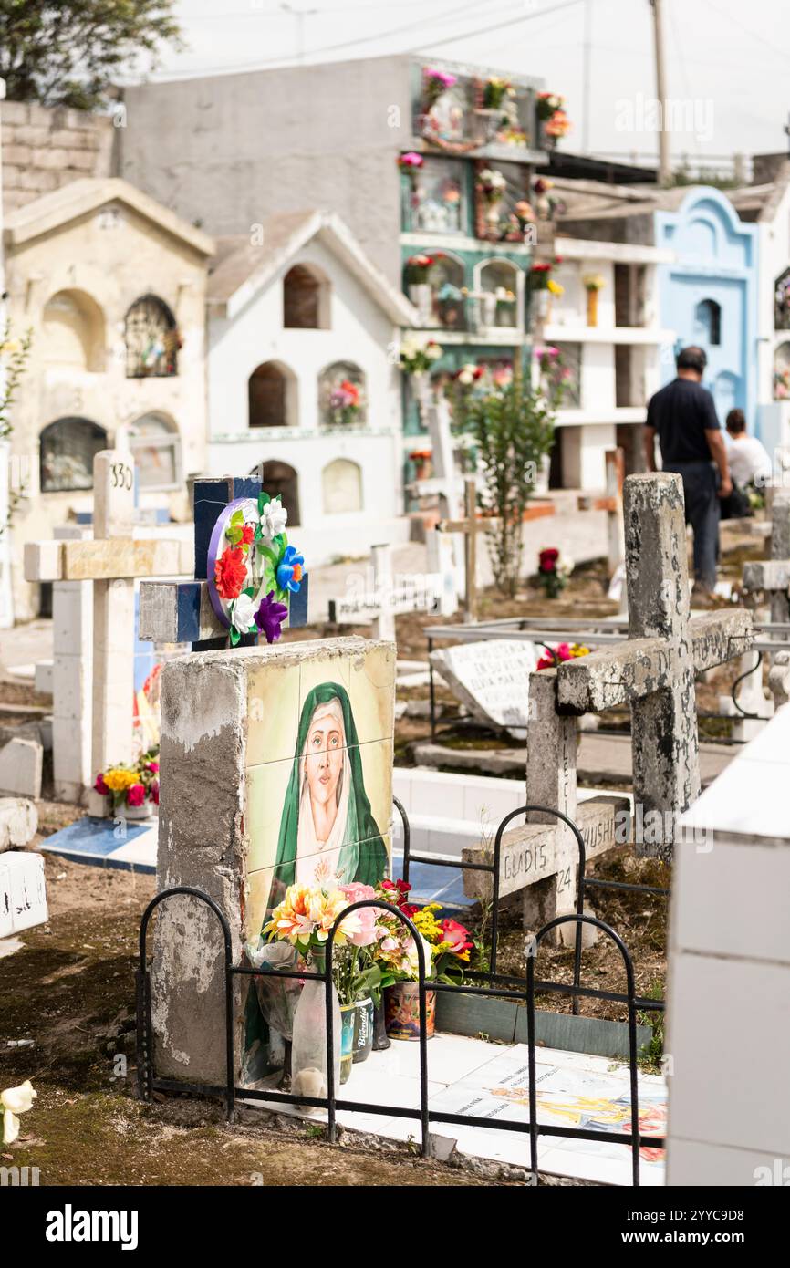 Calderon Cemetery, Quito, Pichincha, Ecuador Stock Photo - Alamy