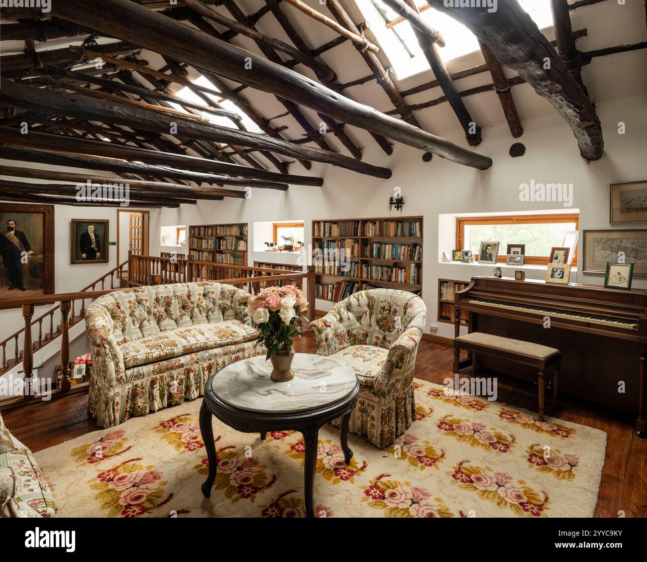 Interior of Hacienda Zuleta, Imbabura, Ecuador Stock Photo - Alamy