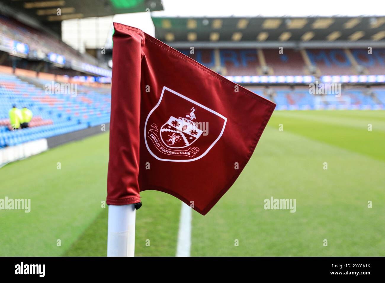 Burnley corner flag logo before the Sky Bet Championship match Burnley ...