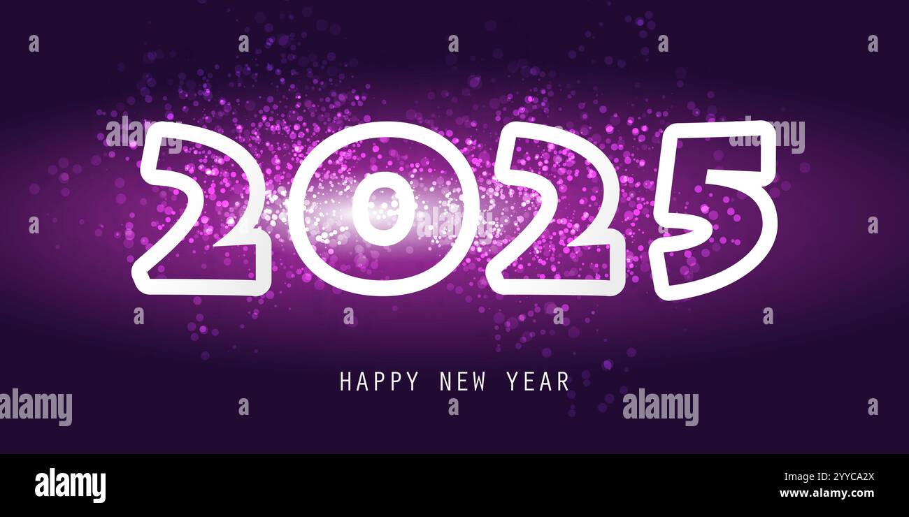 Best Wishes - Dark Purple New Year Card, Cover or Background Design ...