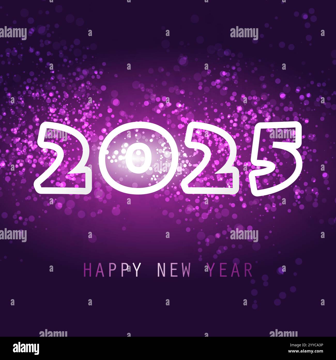 Best Wishes - Dark Purple New Year Card, Cover or Background Design ...