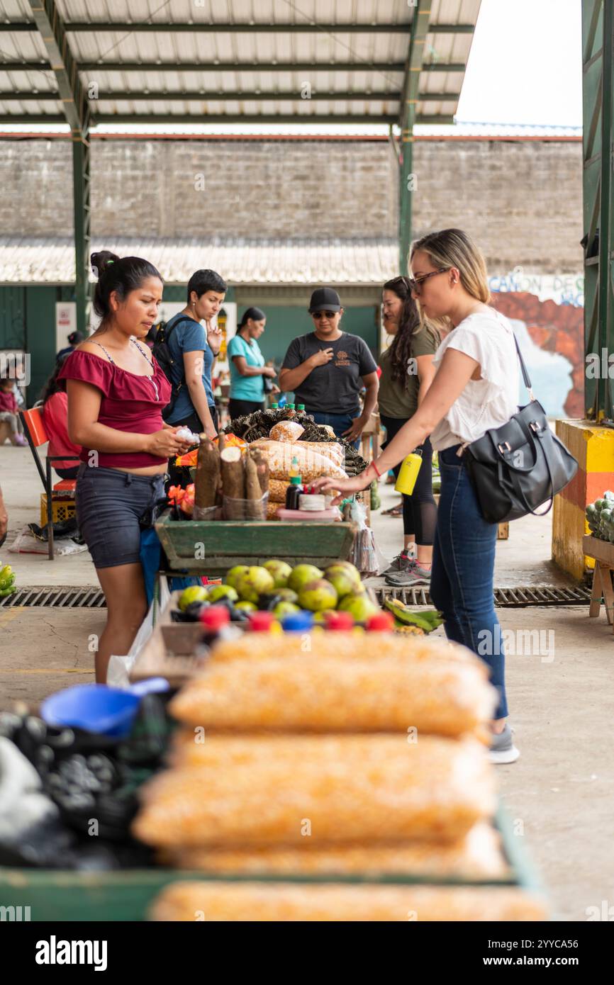 Food Market, Cotundo,, Napo Province, Amazonia, Ecuador Stock Photo - Alamy