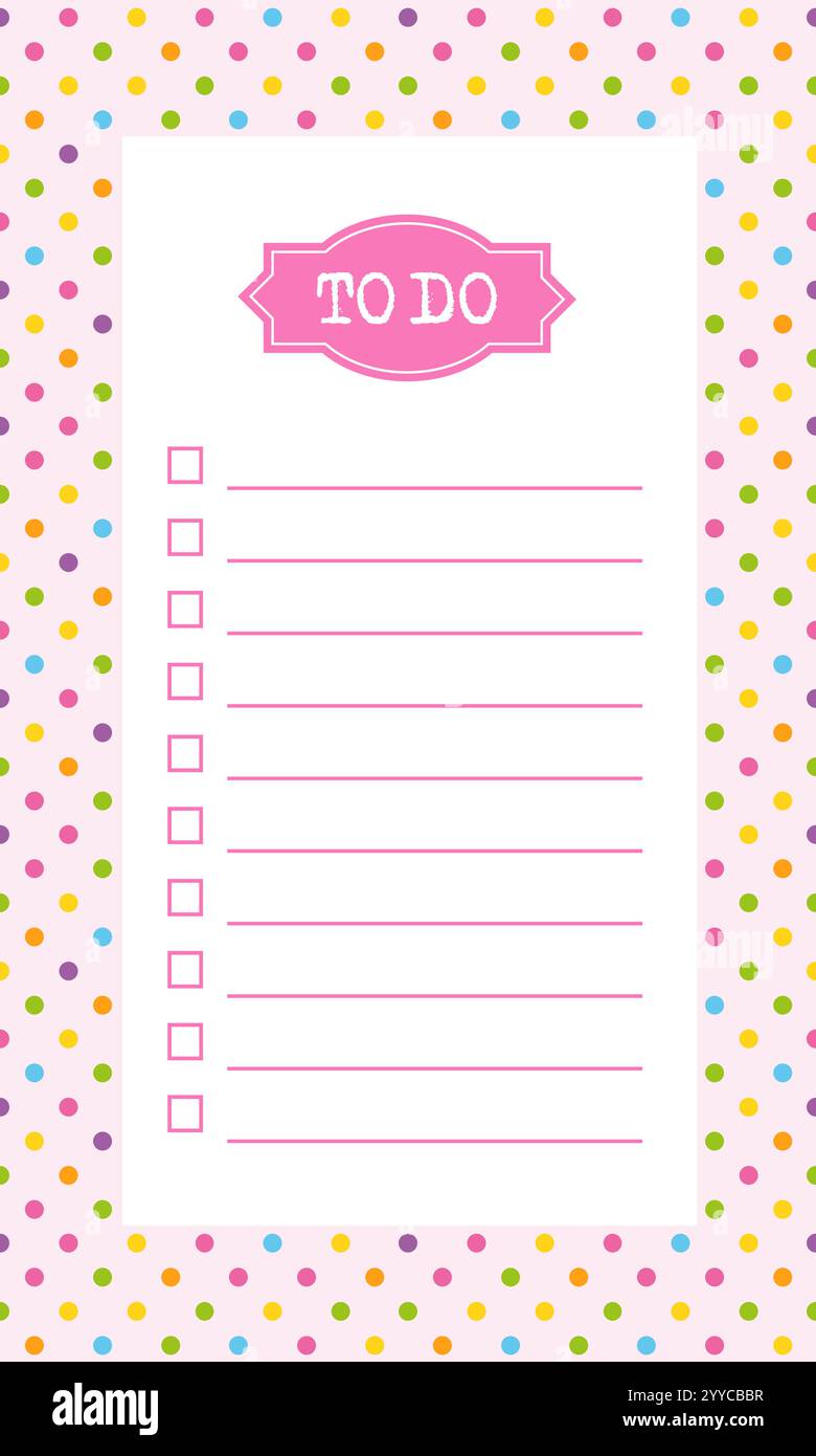 Planner for Goals, Write and Complete template Stock Vector Image & Art ...
