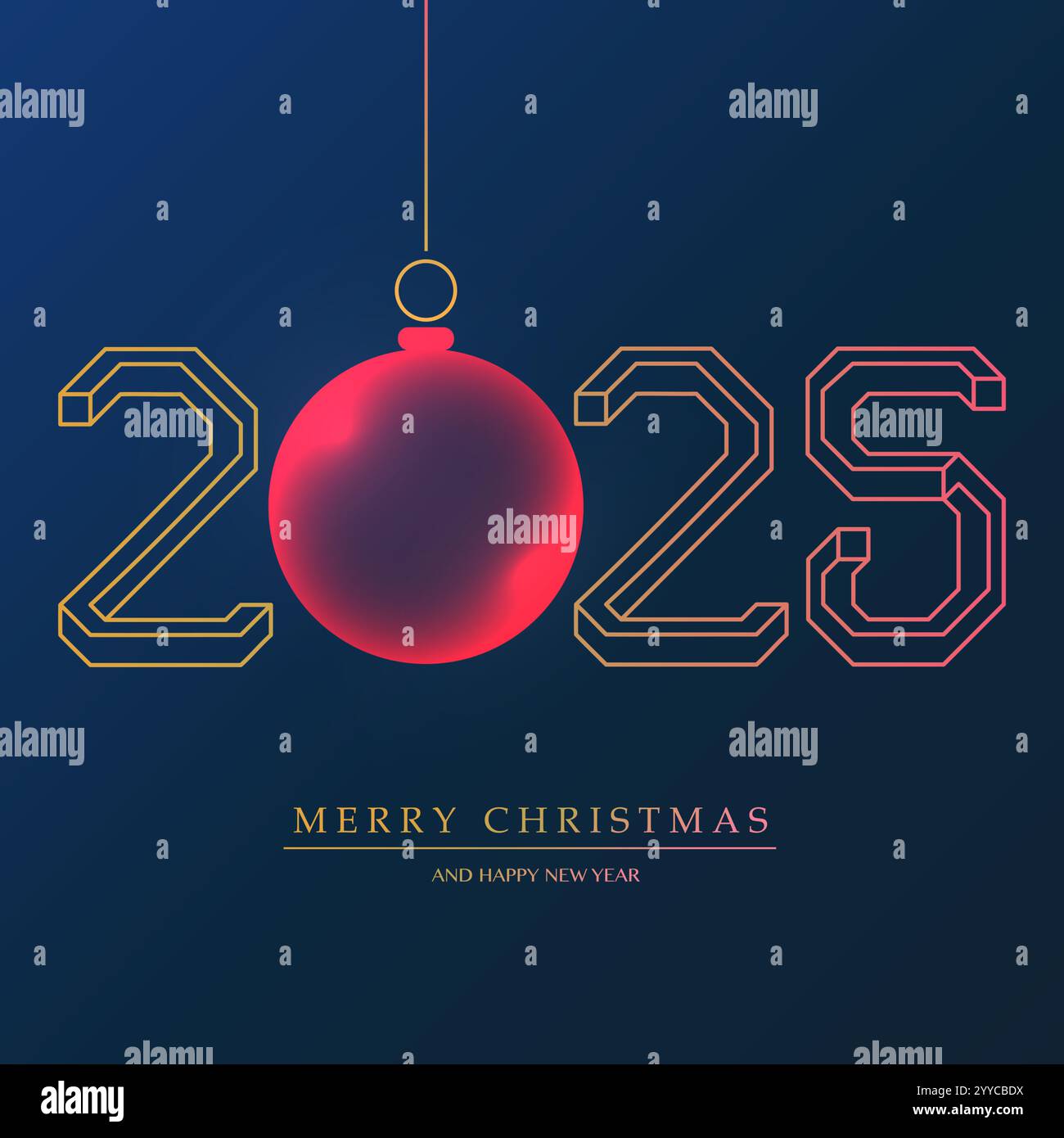 3d gold 2025 vectors hi-res stock photography and images - Alamy