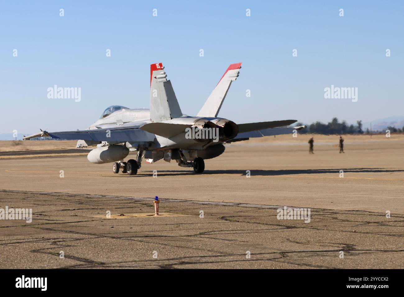 A U.S. Marine Corps F/A-18 Super Hornet assigned to Marine Fighter ...