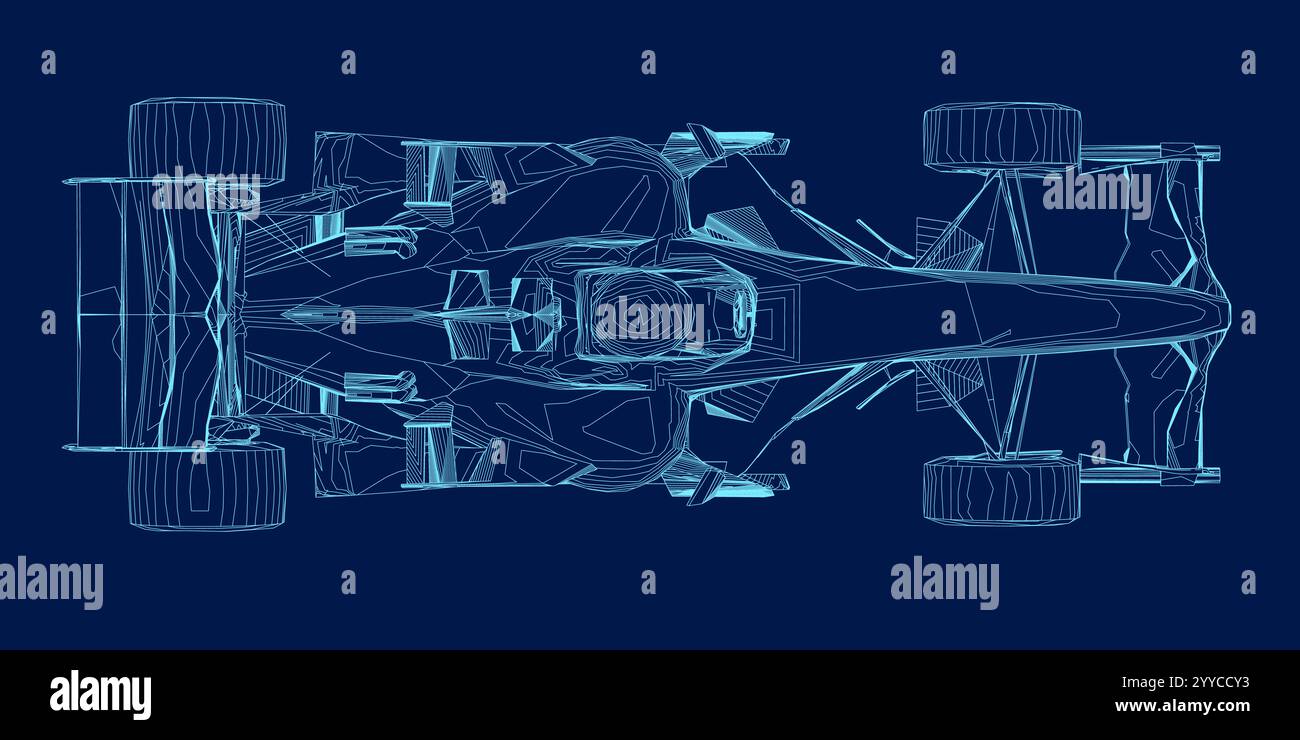 Formula 1 car top view hi-res stock photography and images - Alamy