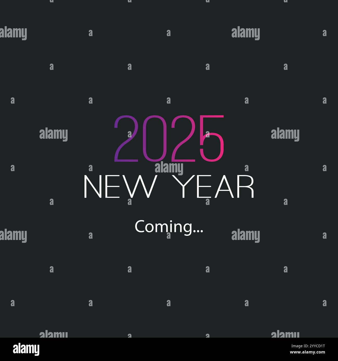 New Year's Coming Concept Design for Year 2025 - Dark New Year ...