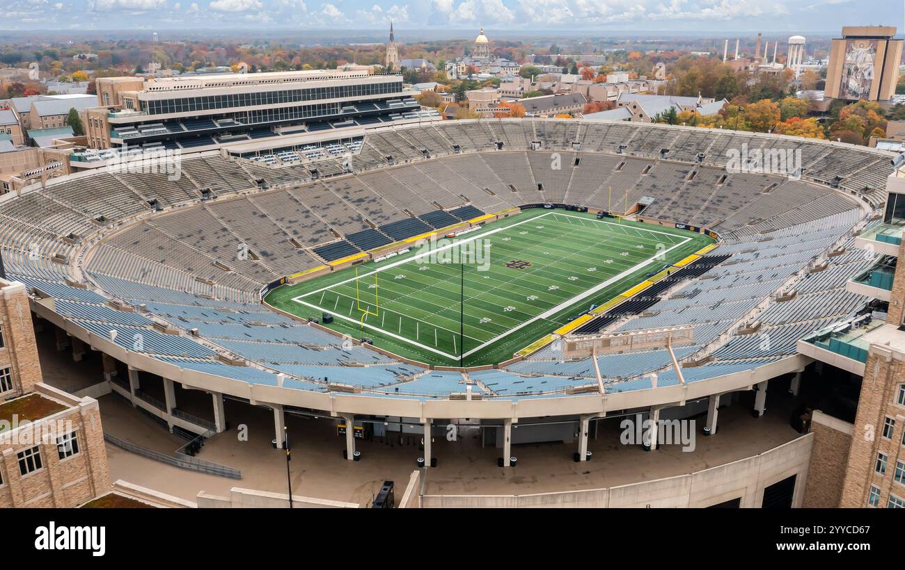 Notre Dame Stadium is located in the heart of the University of Notre Dame campus and home to ...