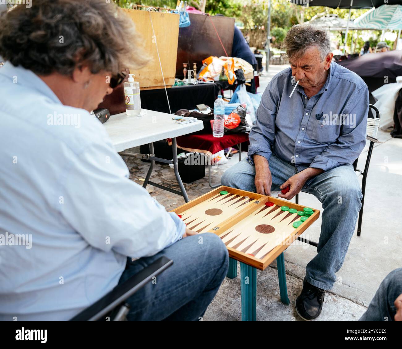 Backgammon greek hi-res stock photography and images - Alamy