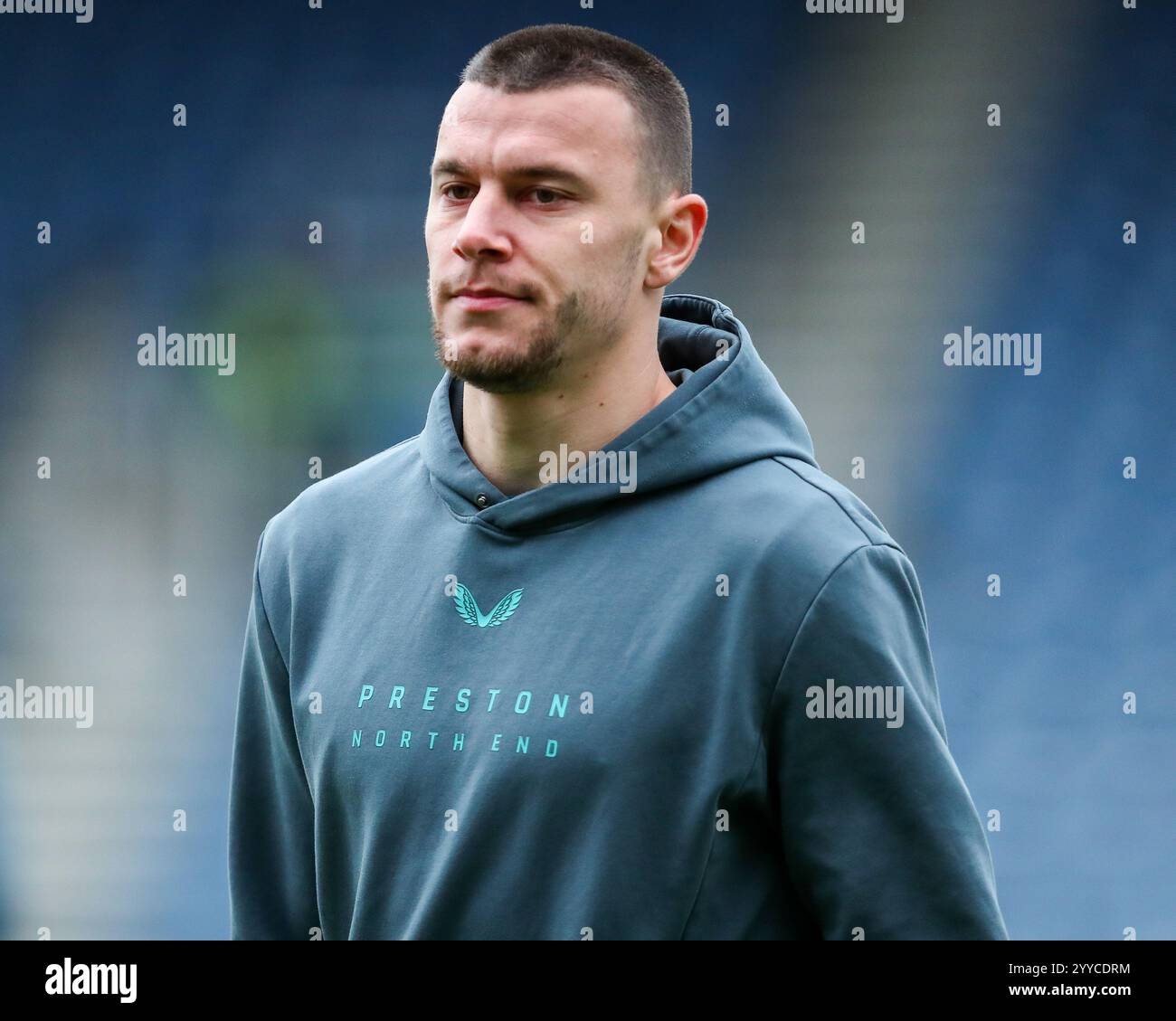 Ryan Ledson of Preston North End arrives at Matrade Loftus Road prior ...
