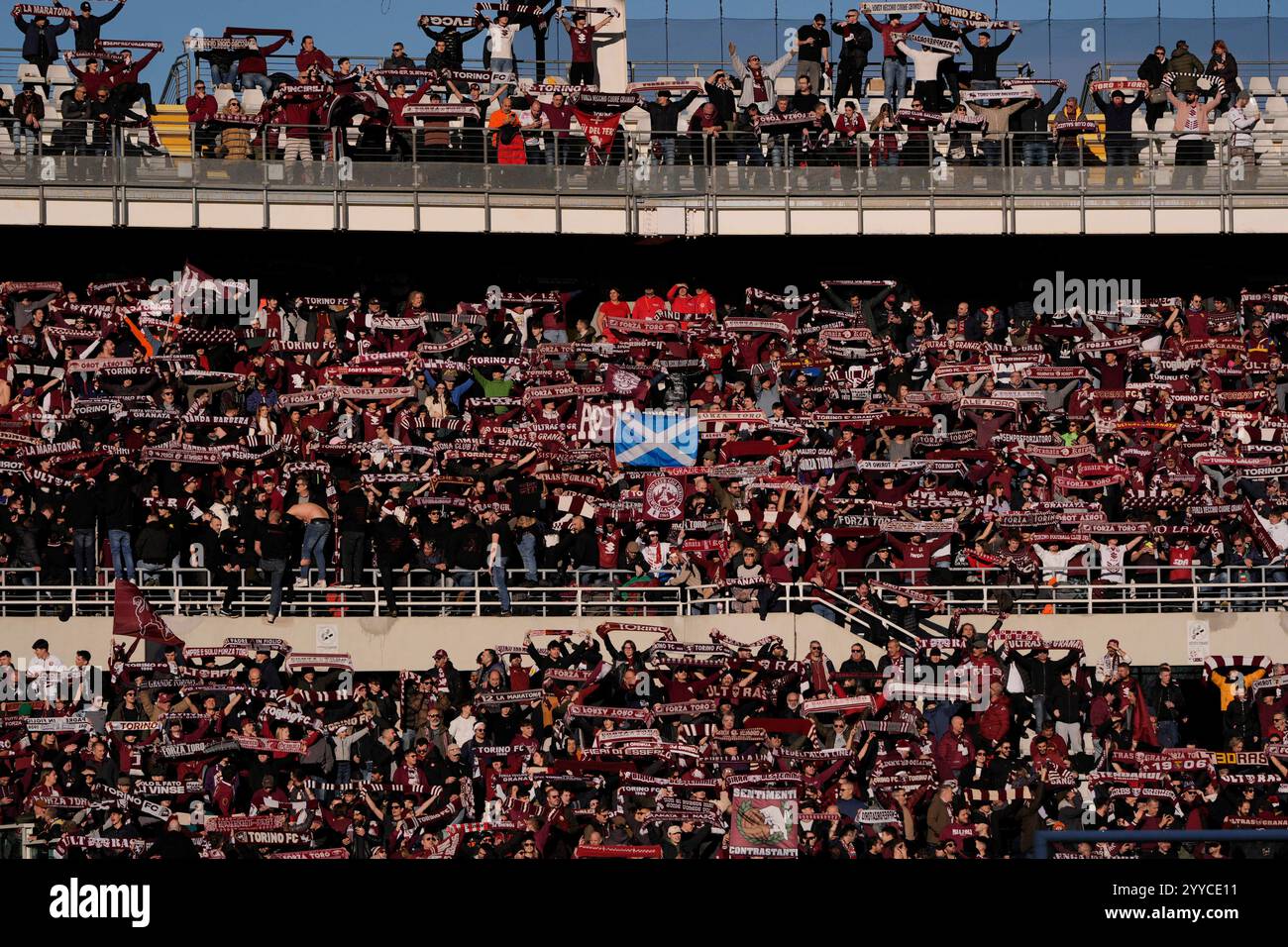 Torino, Italia. 21st Dec, 2024. torinofc fans during the Serie A soccer ...