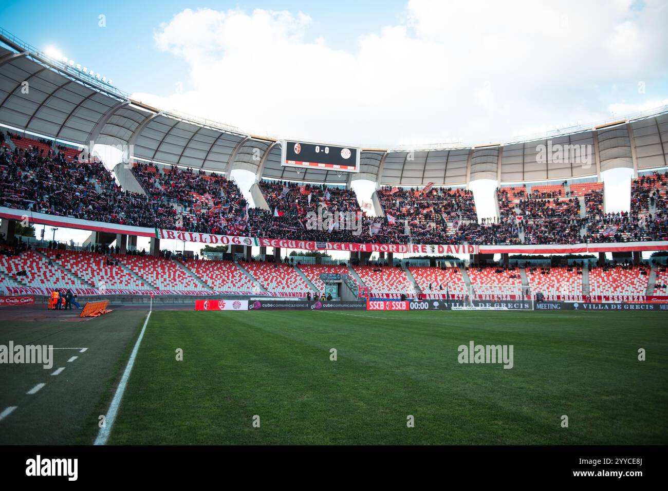 Bari, Italy. 21st Dec, 2024. SSC Bari supporters during the Italian ...