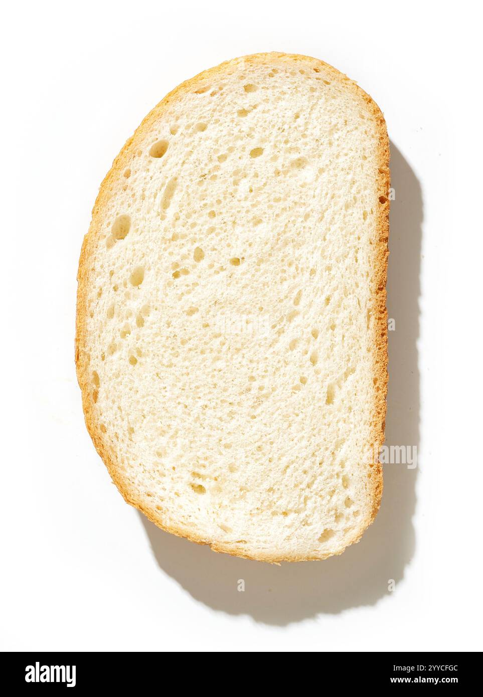 slice of bread isolated on white background, top view Stock Photo - Alamy