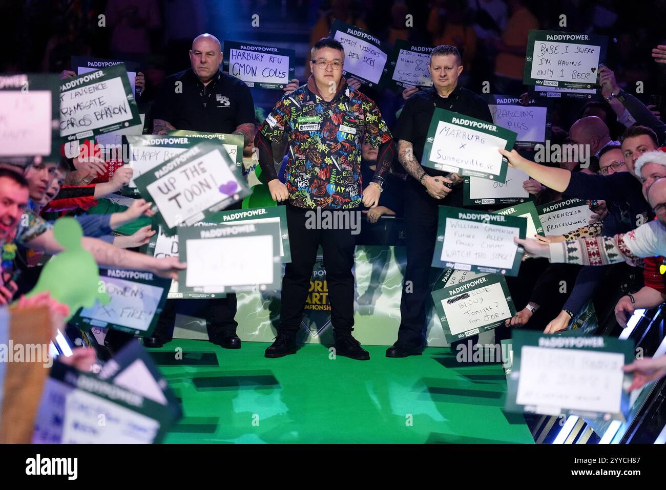 Lok-Yin Lee prepares to walk on stage during day seven of the Paddy ...