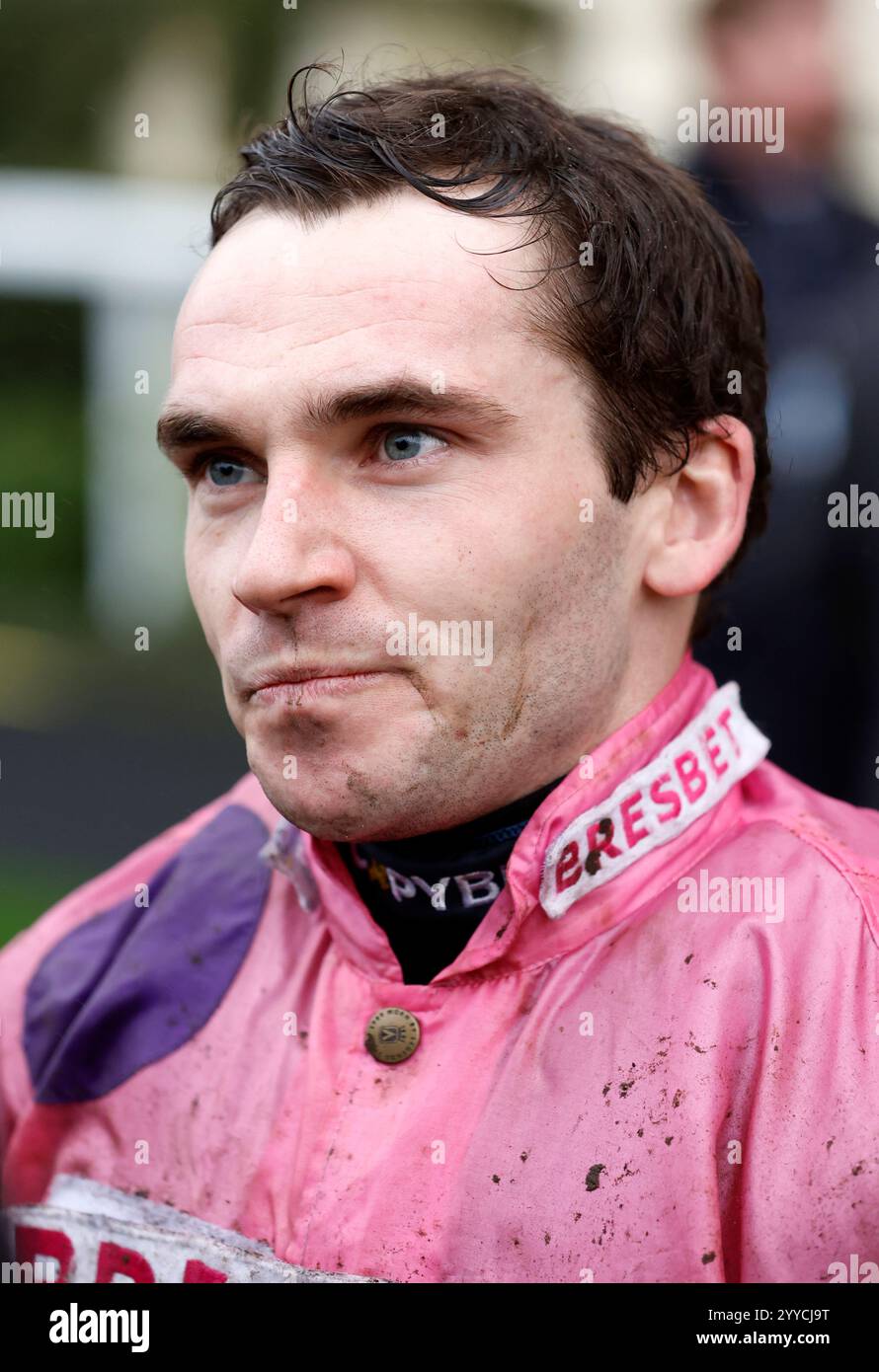Jockey Jonathan Burke after winning the Howden Long Walk Hurdle on ...
