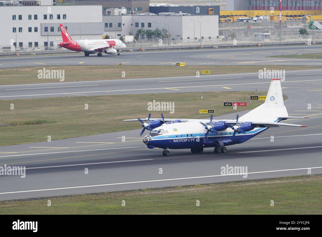 ISTANBUL, TURKIYE - SEPTEMBER 02, 2023: Motor Sich Airlines Antonov An ...
