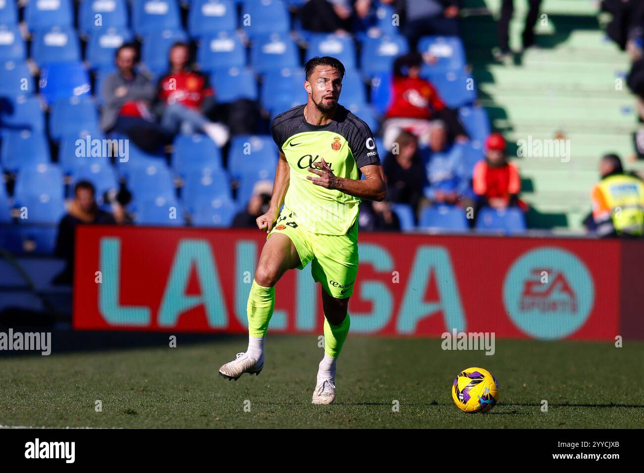 Martin Valjent of RCD Mallorca in action during the Spanish League ...