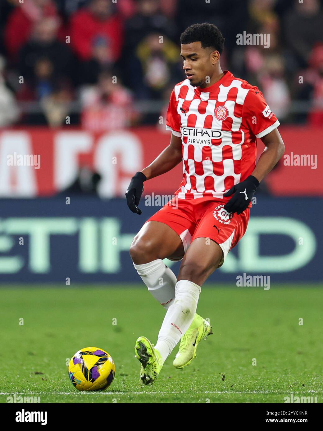 Girona, Spain. 20th Dec, 2024. Jhon Solis of Girona FC during the La ...