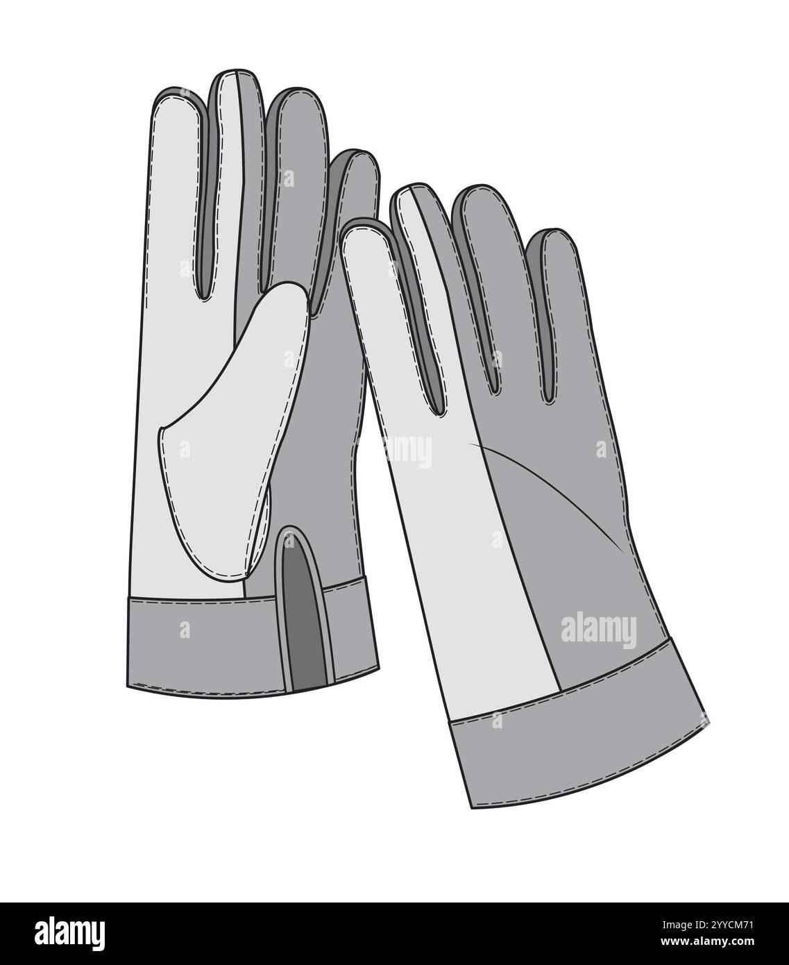 Leather hand gloves mockup hi-res stock photography and images - Alamy