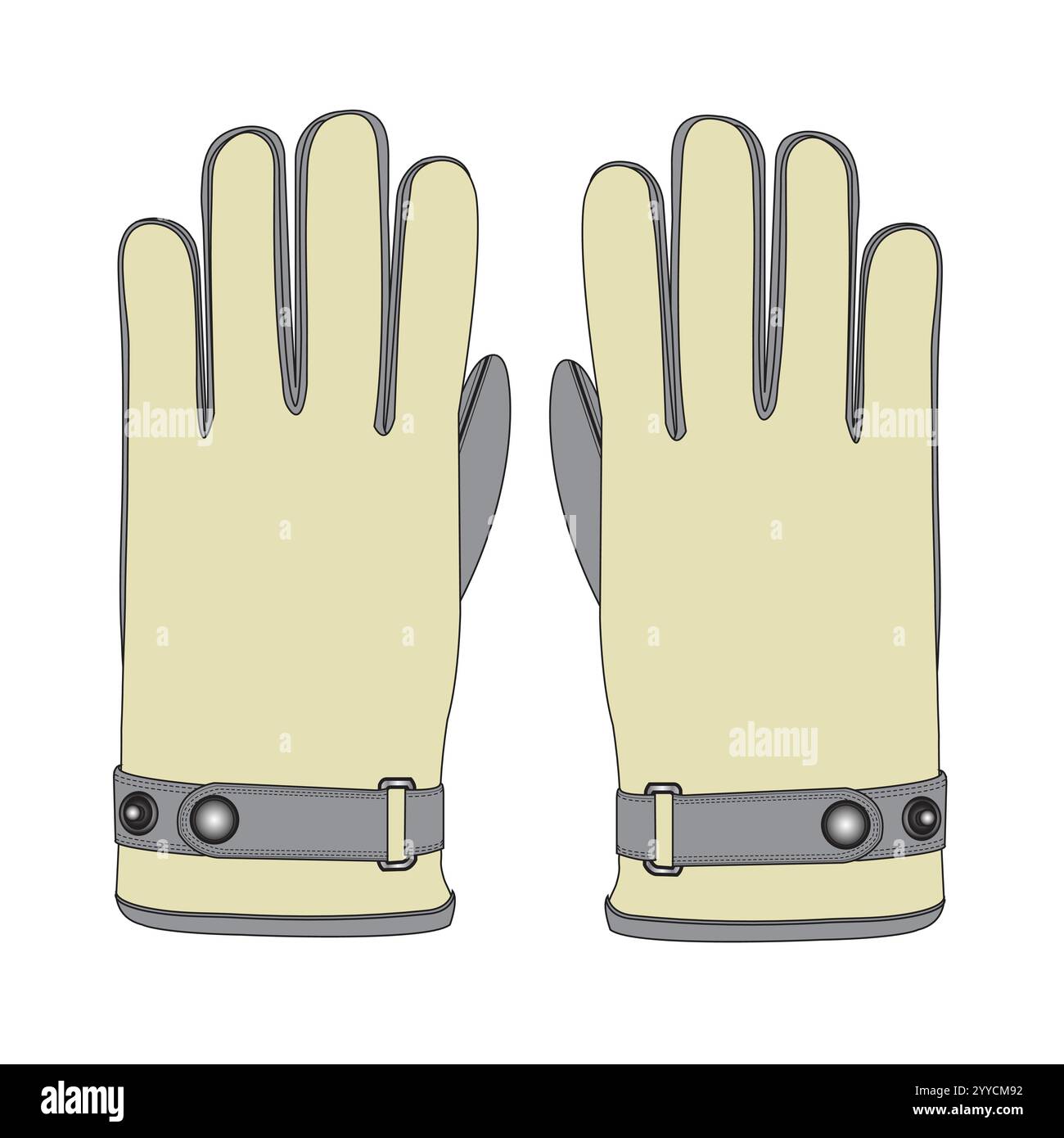 Leather hand gloves mockup hi-res stock photography and images - Alamy