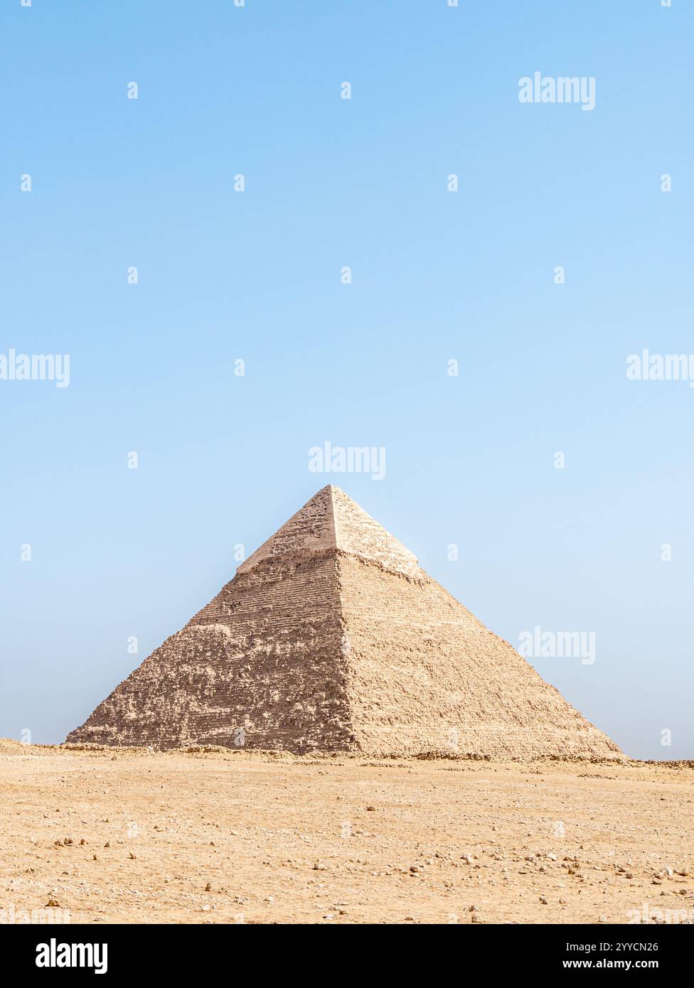 Pyramid of Khafre, Giza, Egypt - Portrait shot Stock Photo - Alamy