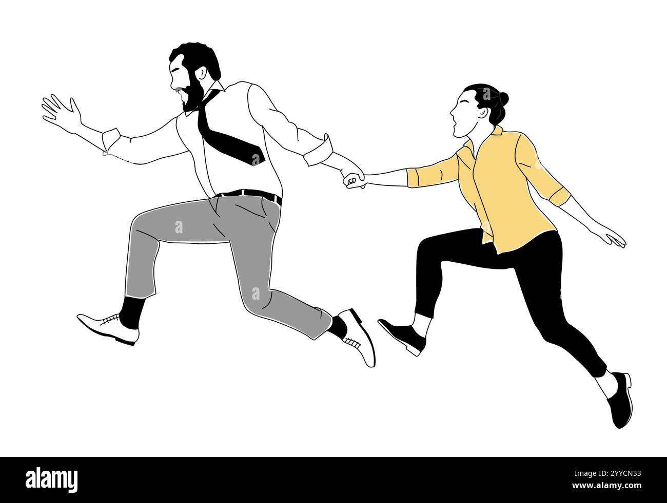 Side view hand young woman Stock Vector Images - Alamy