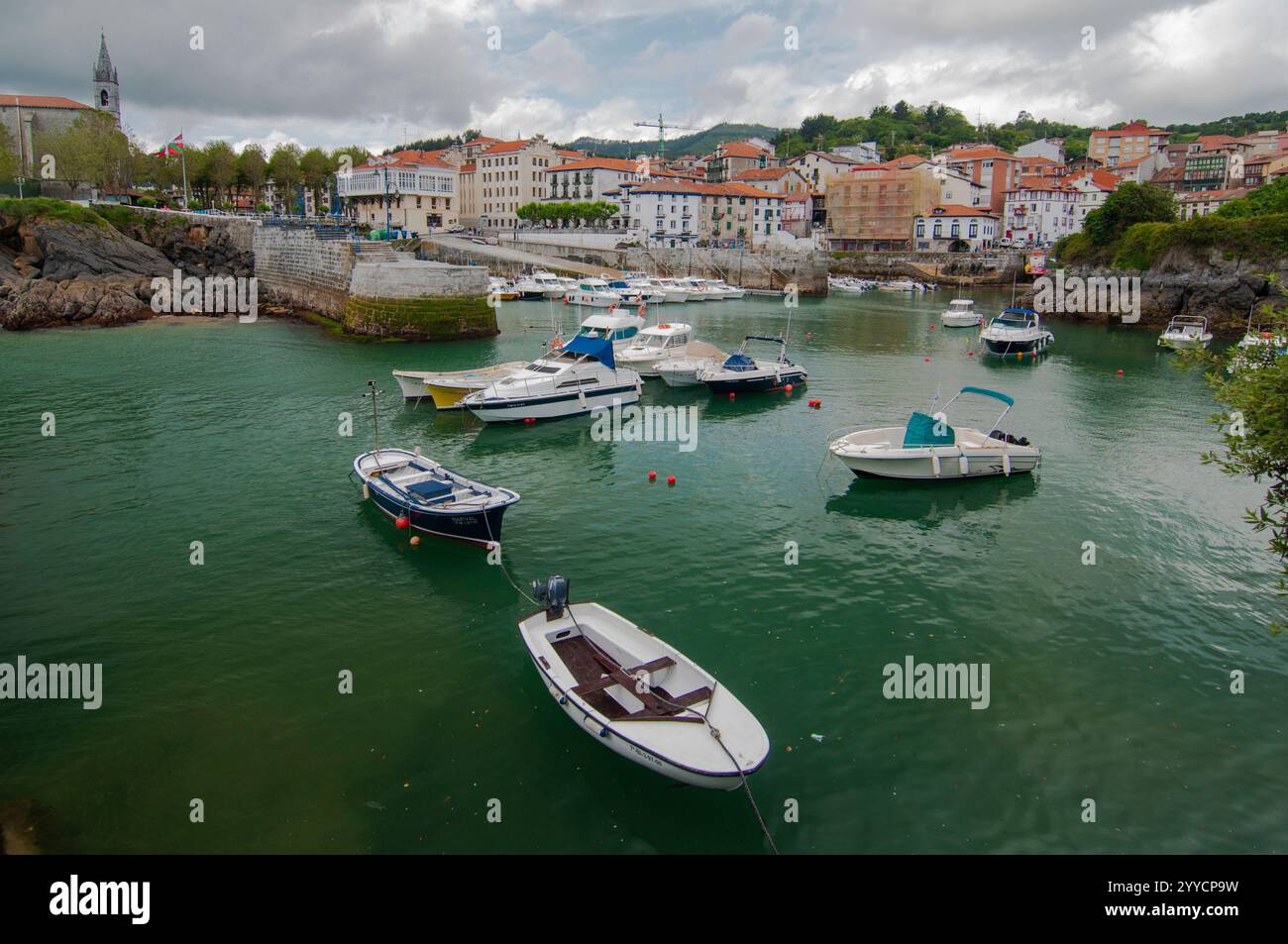 Mundaka village. Urdaibai Biosphere Reserve of Biscay, Basque Country ...
