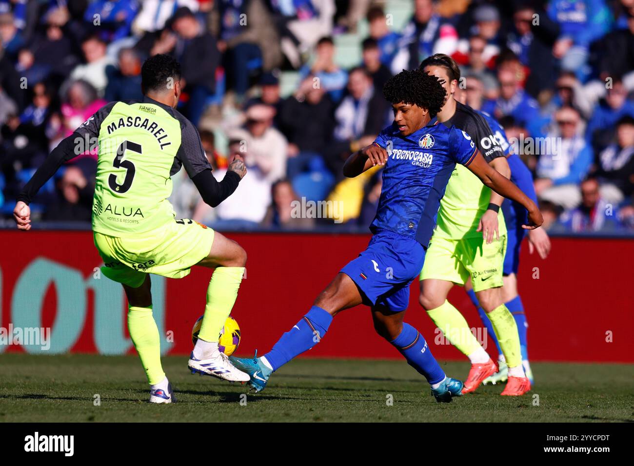 Peter Federico of Getafe CF in action during the Spanish League, LaLiga ...