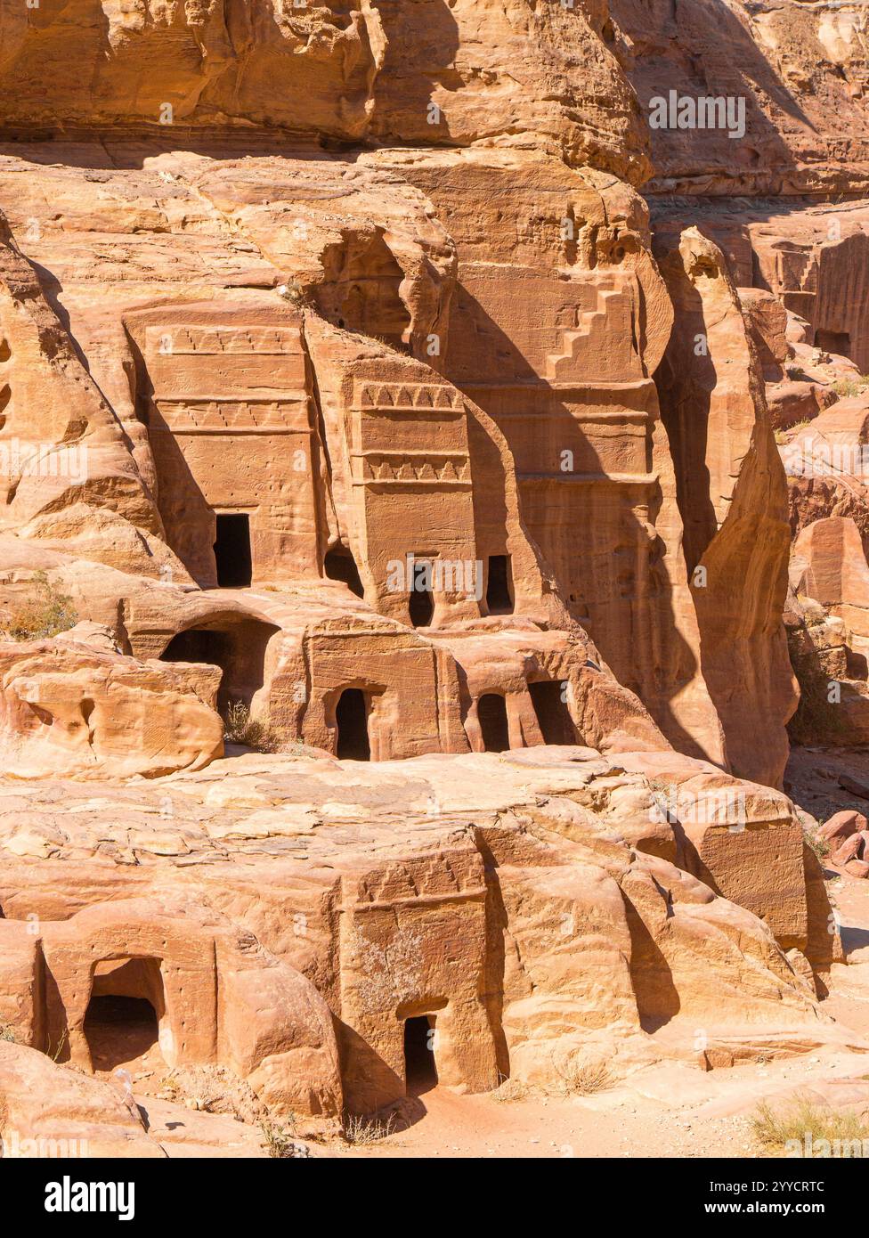 Nabatean Tomb Complex carved into Sandstone in the Ancient City of ...