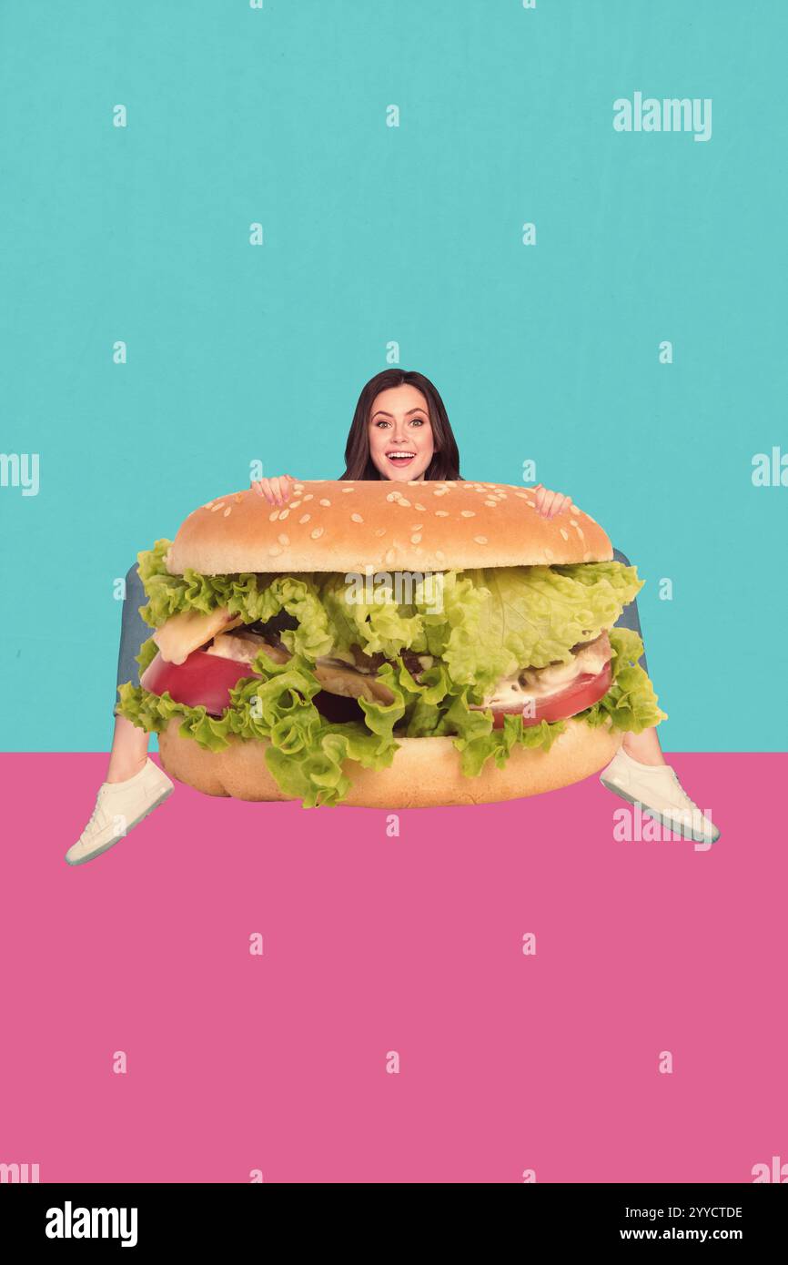 3D collage poster template trend artwork sketch of food chef dinner ...