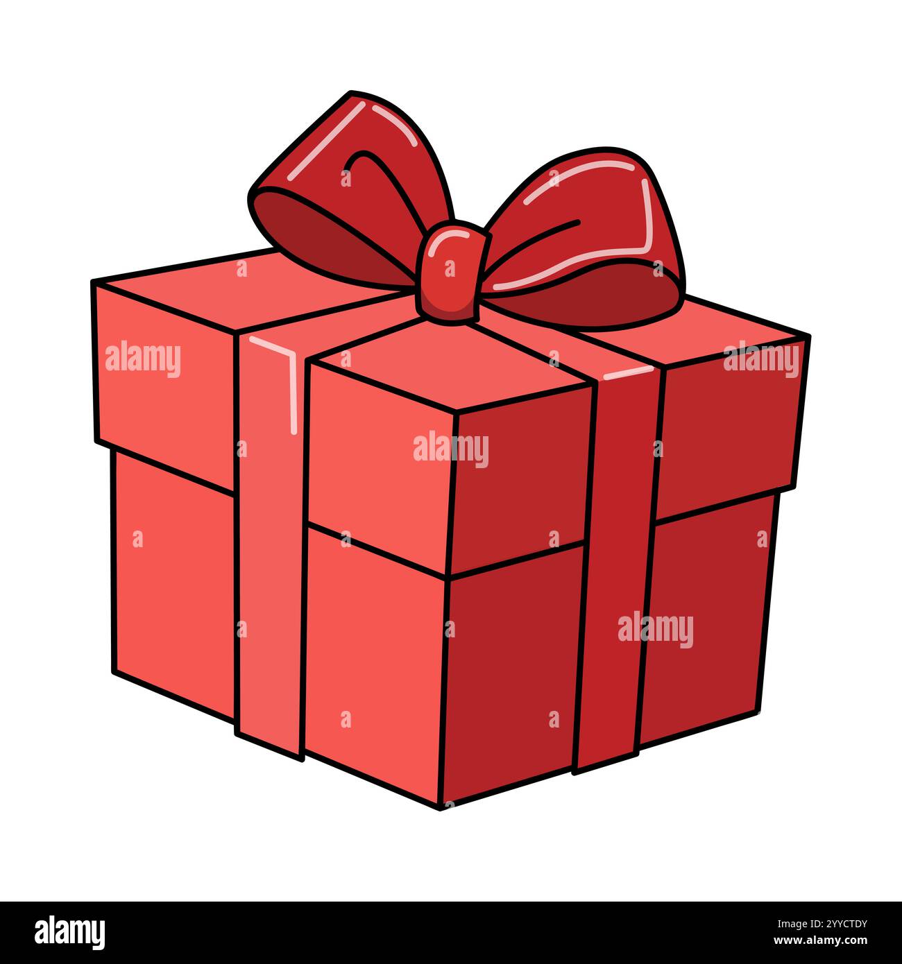 Red gift box valentines Stock Vector Images - Alamy