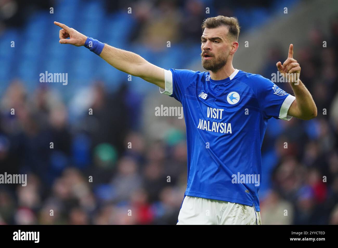 Cardiff City's Dimitris Goutas during the Sky Bet Championship match at the Cardiff City Stadium ...