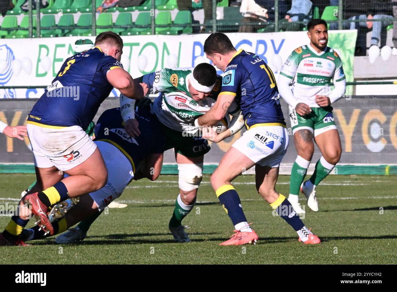 Treviso, Italy. 21st Dec, 2024. Sebastian Negri ( Benetton Rugby ...