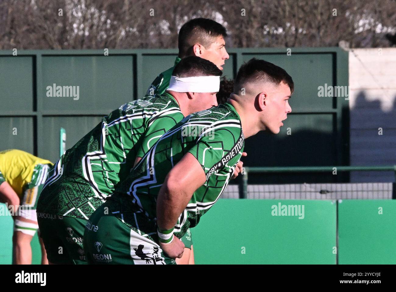 Treviso, Italy. 21st Dec, 2024. Manuel Zuliani, Sebastian Negri and ...