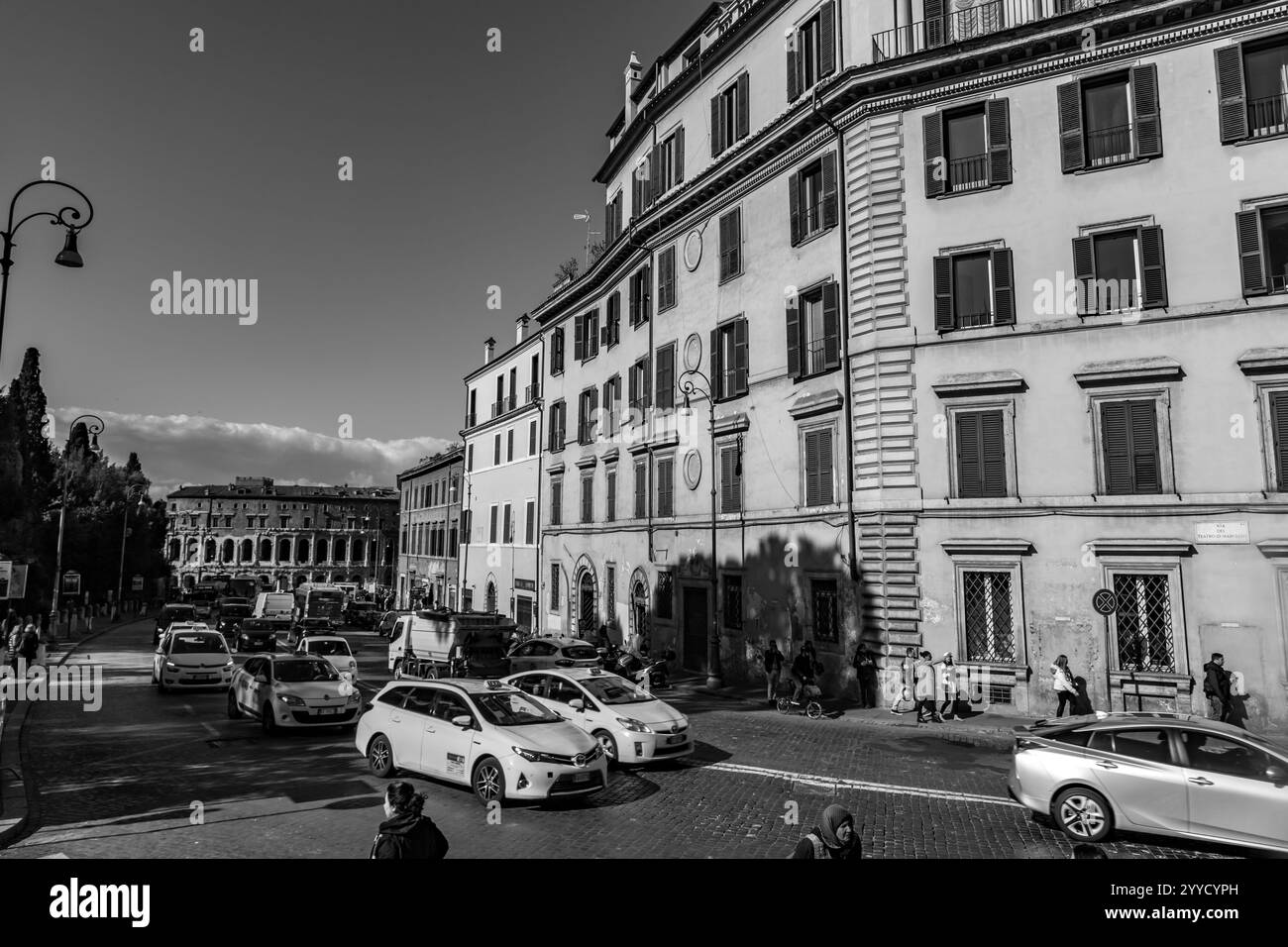 Rome, Italy - April 7, 2019: Cityscape and generic architecture from ...