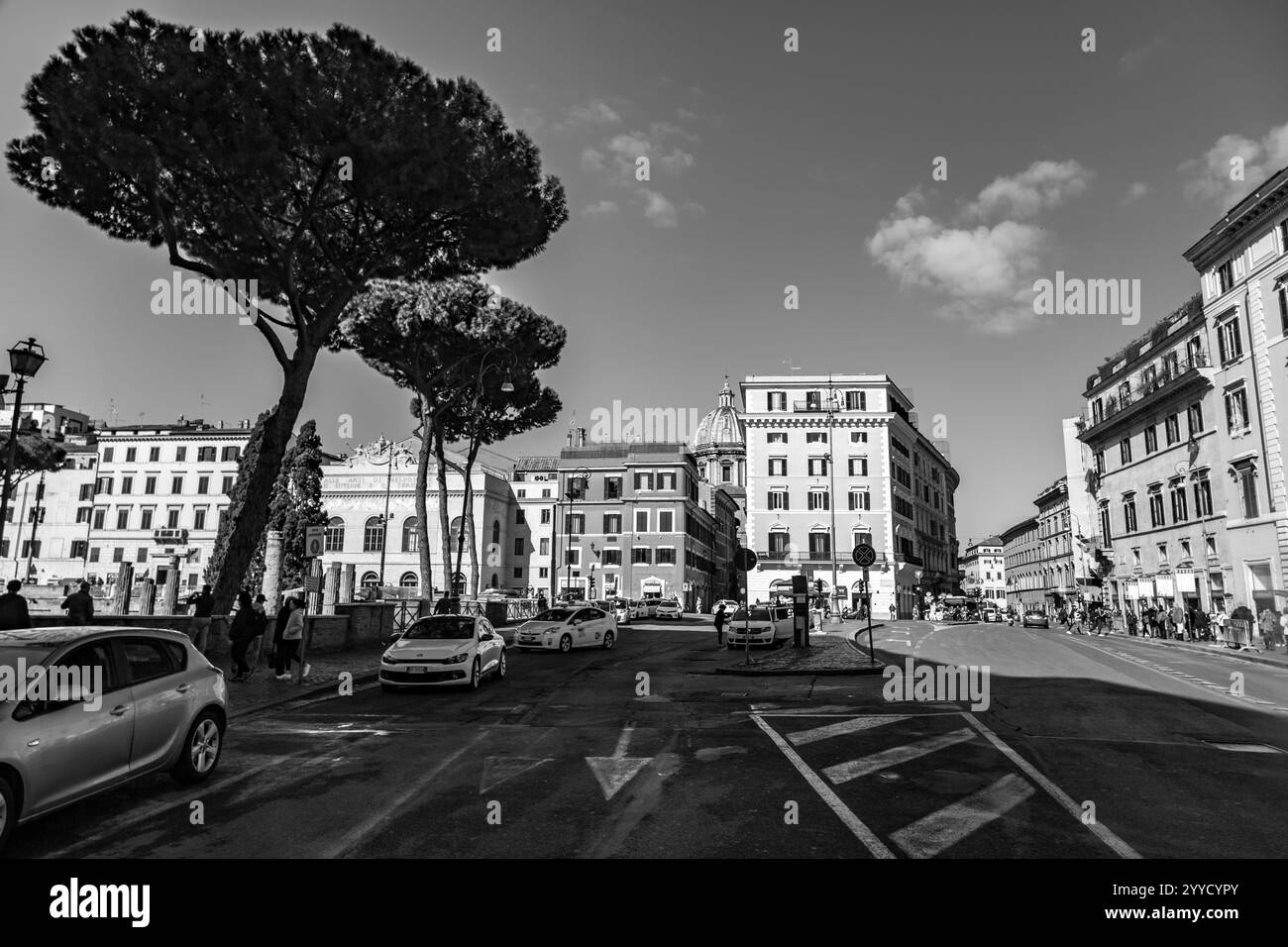Rome, Italy - April 7, 2019: Cityscape and generic architecture from ...