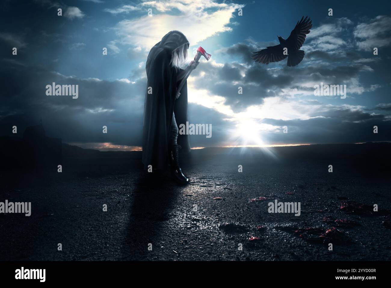 Axt silhouette hi-res stock photography and images - Alamy