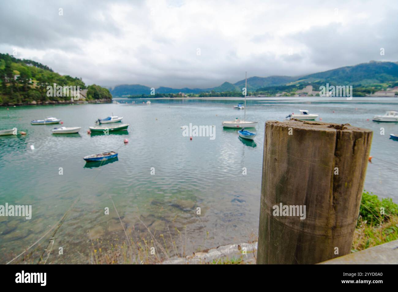 Laida beach. Urdaibai Biosphere Reserve of Biscay, Basque Country ...