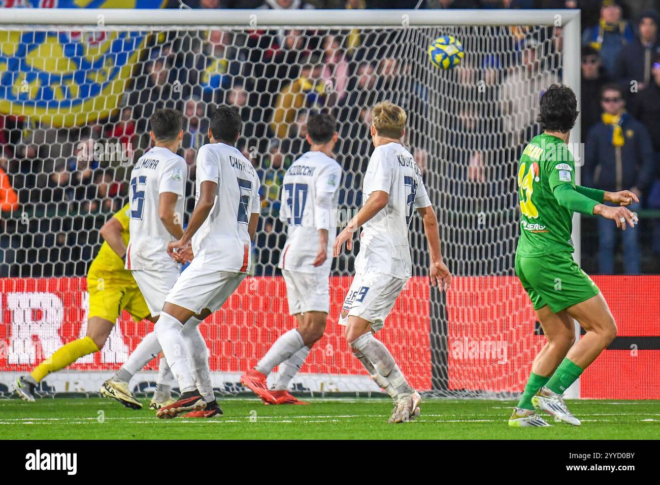 Carrara, Italy. 21st Dec, 2024. Manuel Cicconi (Carrarese) scores the ...