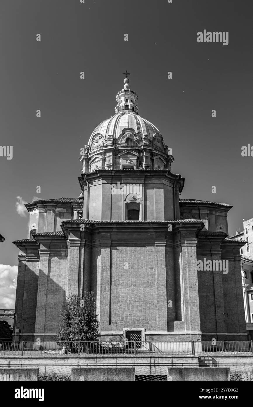 Facade chapel santa maria Black and White Stock Photos & Images - Alamy