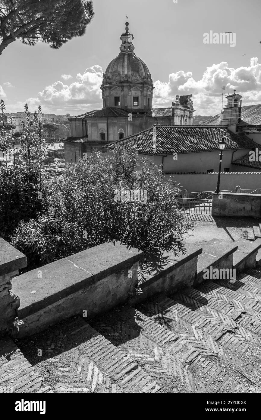 The historical open-air museum Roman Forum, view from Capitolium Hill ...