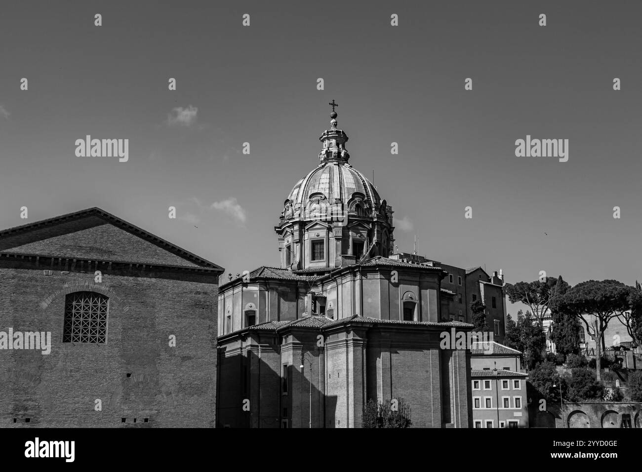 The historical open-air museum Roman Forum, view from Capitolium Hill ...
