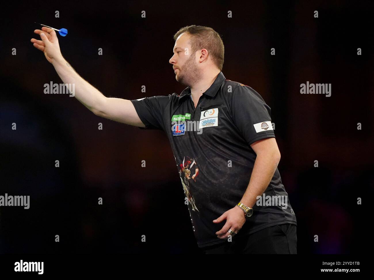 Alexander Merkx in action during day seven of the Paddy Power World ...
