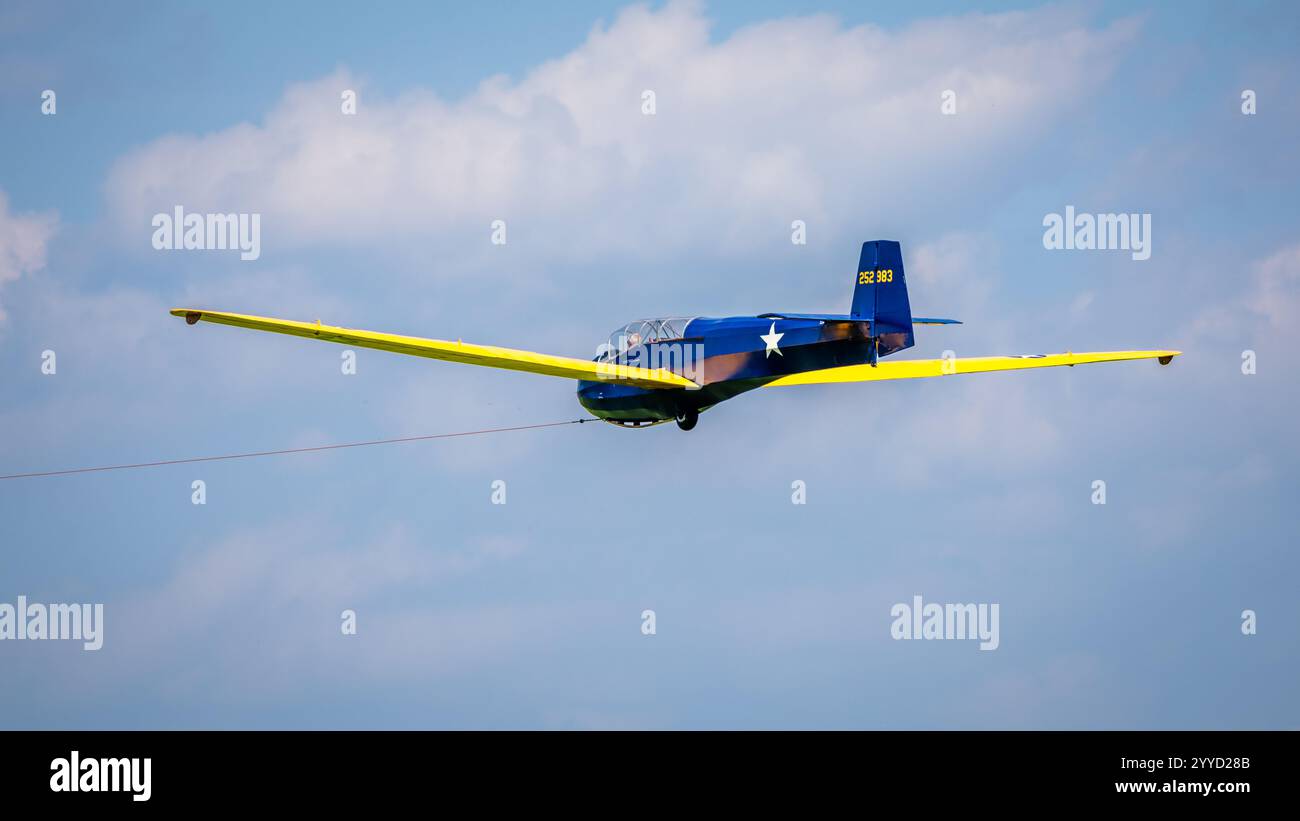 1942 Schweizer TG-3A, airborne at the Military Air Show held at ...