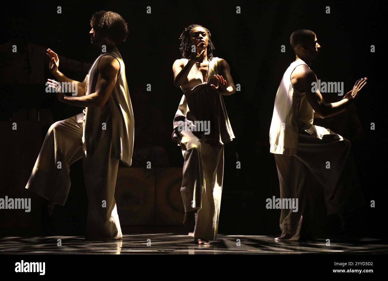 December 20, 2024, New York, New York, USA: Alvin Ailey Dancers (L-R ...